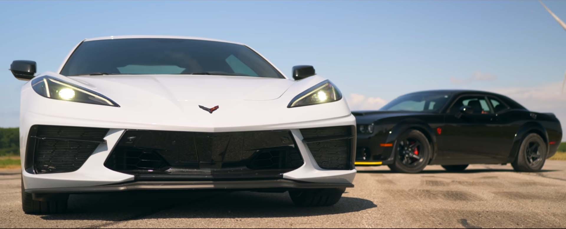 C8 Corvette Drag Racing A Dodge Demon Is A Win For America