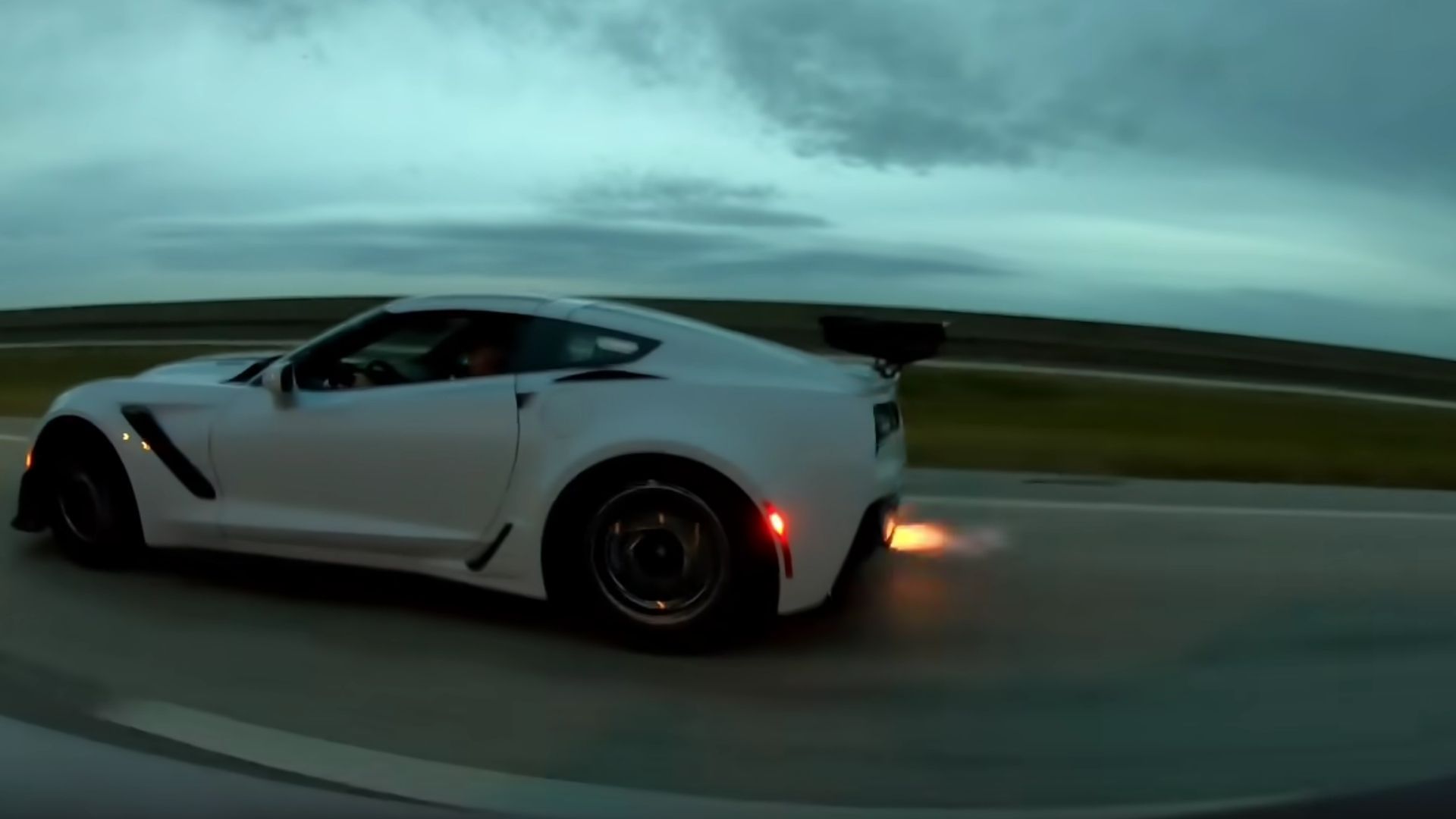Modified C7 Corvette ZR1 Races Modified Dodge Hellcat
