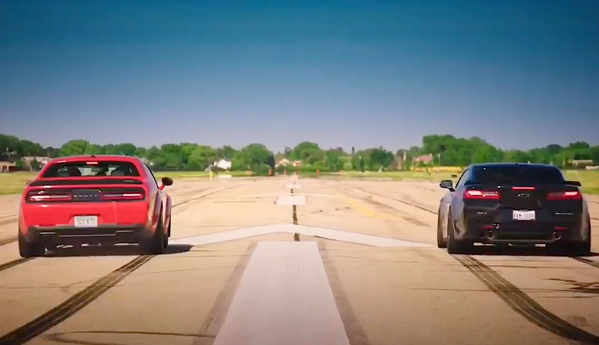 Dodge Demon Ends Holy War With Punch To Exorcist Camaro