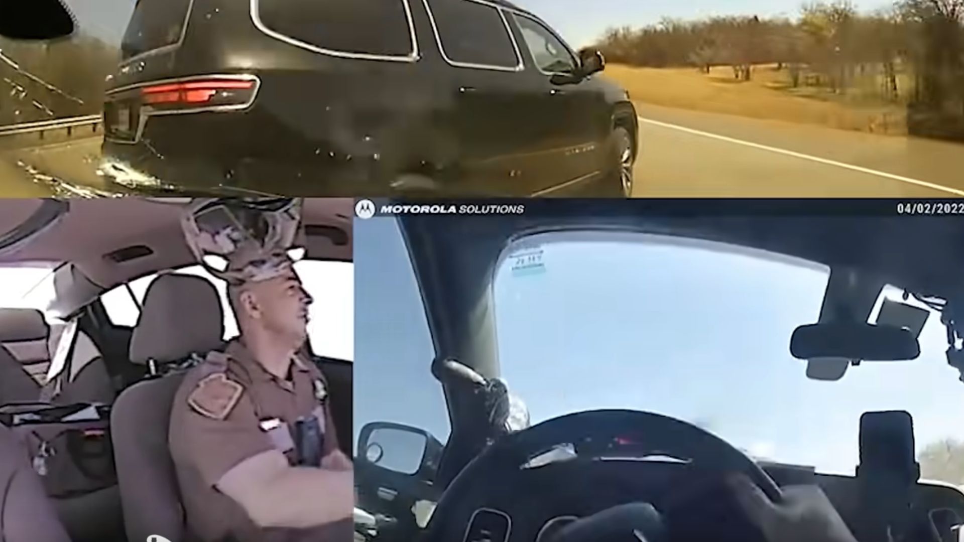 Oklahoma Cop PITs Jeep Grand Wagoneer