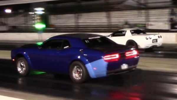 Supercharged C5 Corvette Tackles Dodge Demon