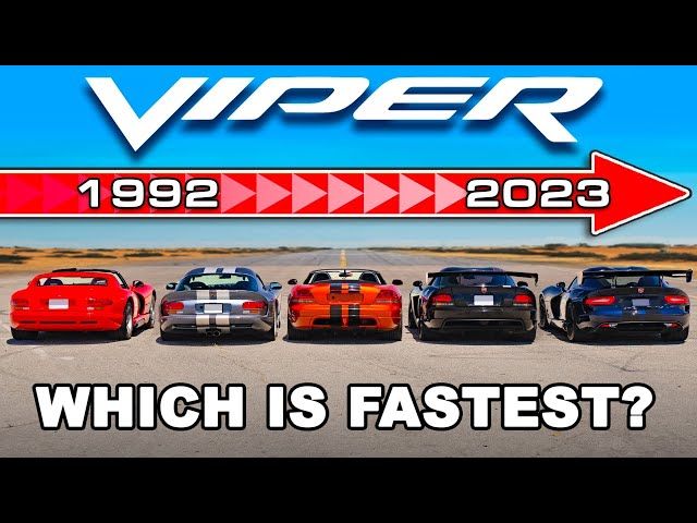 Drag Race of All Dodge Viper Generations