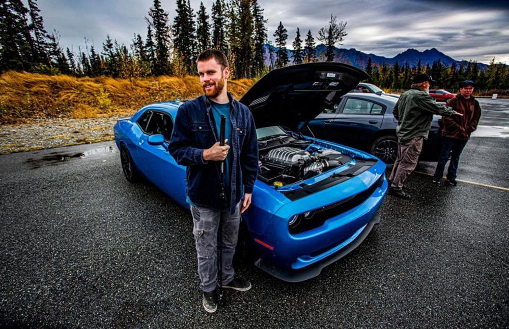 Blind Driver Drag Races The Dodge Challenger SRT Super Stock