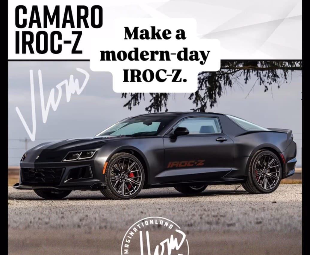 Artist Morphs Chevy Camaro ZL1 Into IROC-Z