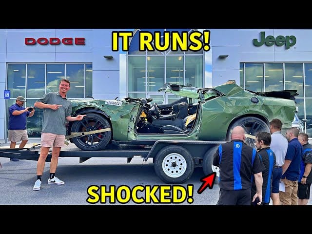 Crashed 2020 Dodge Challenger SRT Hellcat Redeye Gets a Second Life