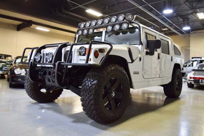 Light Up The Night In This Slantback Hummer H1