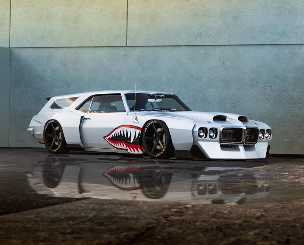 This Pontiac Firebird "Shark Mouth" Wagon Is A Wild Wide-Body