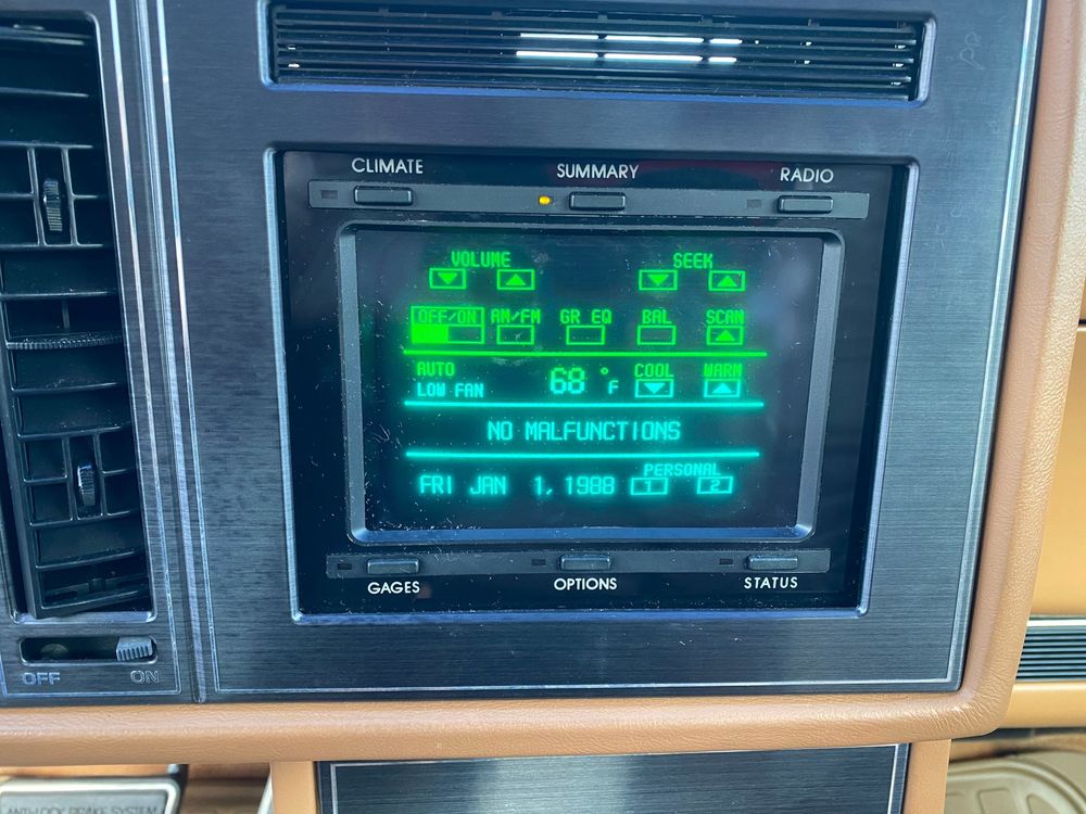 Triassic Touchscreen: 1988 Buick Reatta
