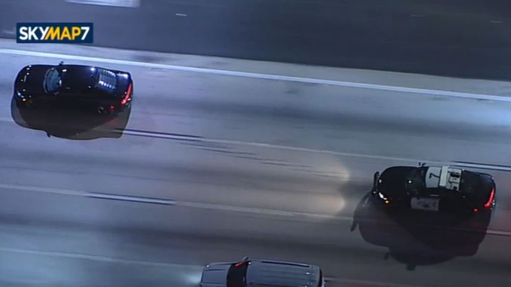 California Police Chase Down Dodge Charger