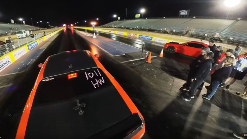 Hellcat Redeye With Nitrous Races Whipple Dodge Demon