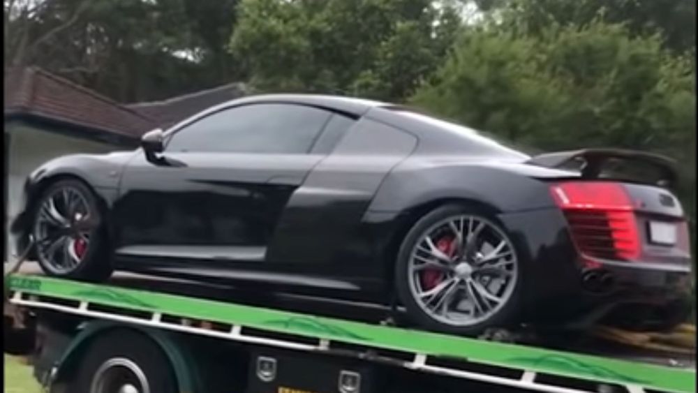 Thief Takes Audi R8 On Long, Destructive Joyride
