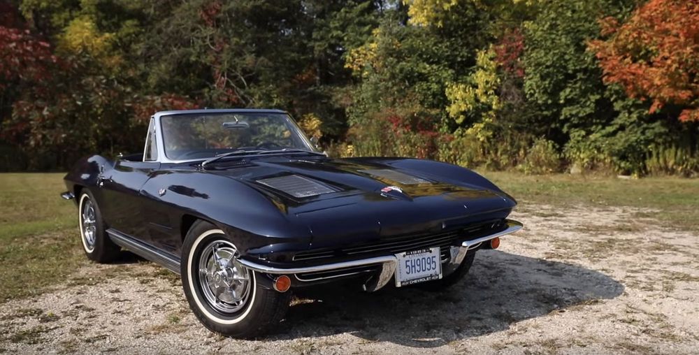 Sleek Dark Blue Vette And The Story Behind It