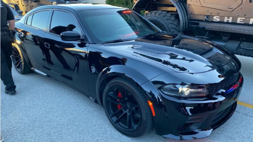 Semi Takes Out Police Hellcat