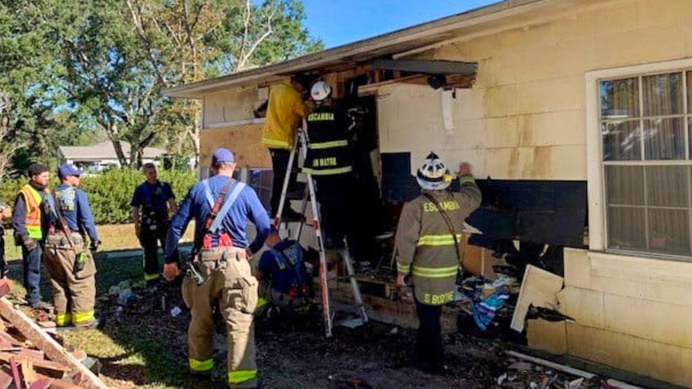 Ford Mustang Invites Itself Into House