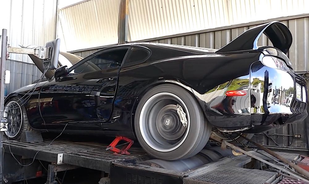 Incredible 1687 Horsepower Supra Pulls Hard On The Dyno