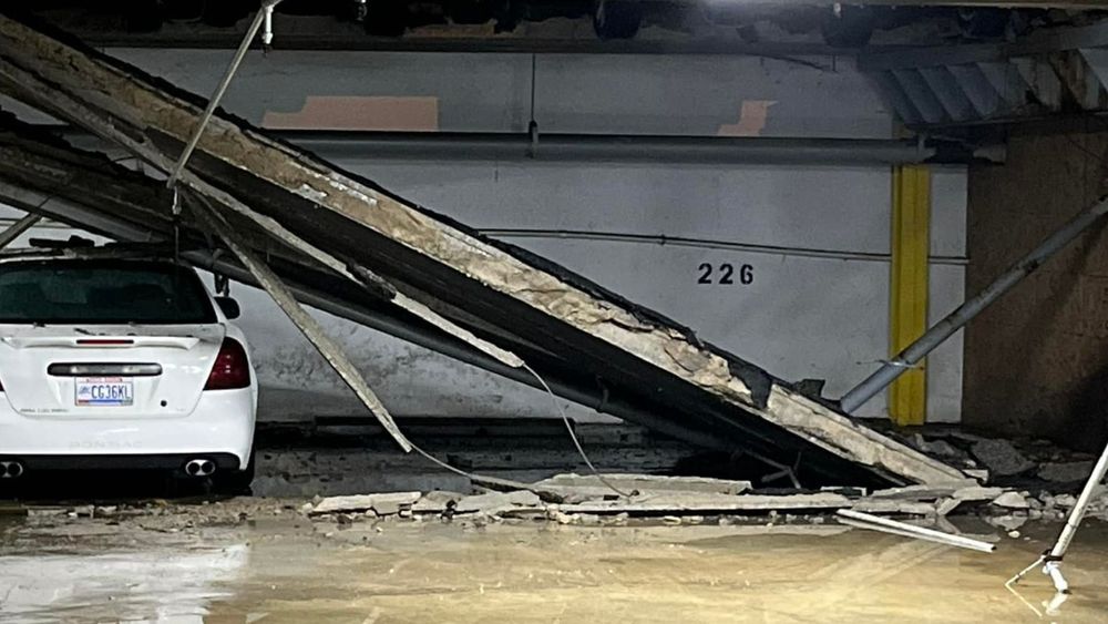Parking Garage Collapses In Ohio