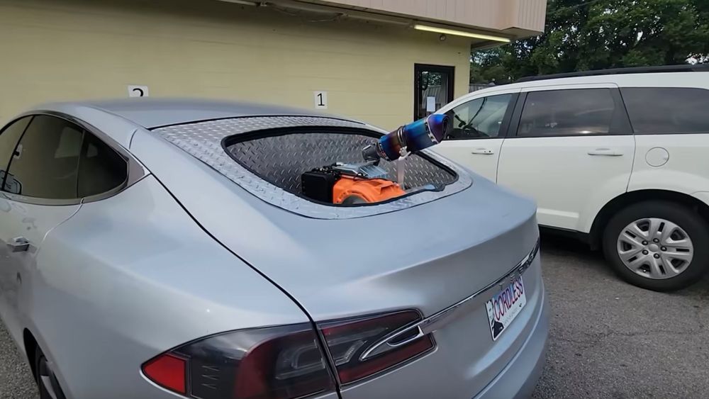 Guy Installs Generator On His Tesla