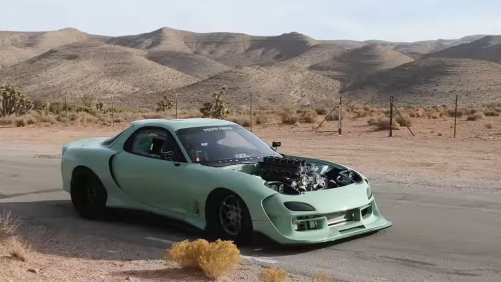 Mazda RX-7 Has Pagani V12 Heart Transplant