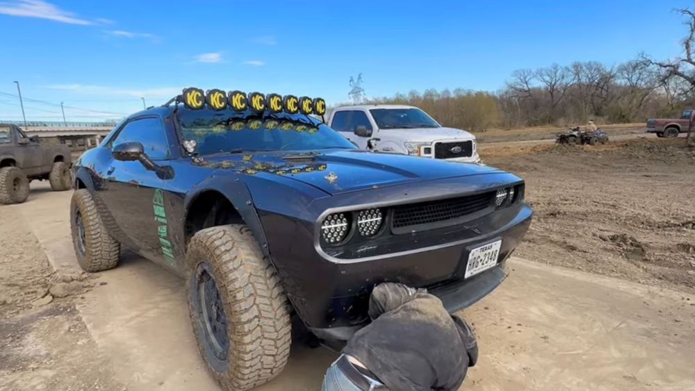 Dodge Challenger Goes Off-Roading
