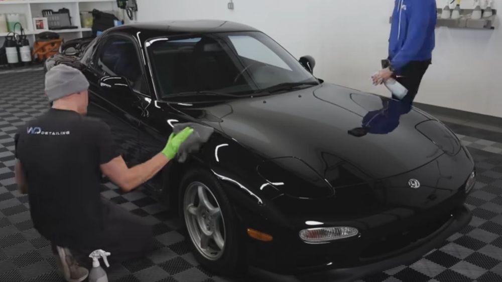 Filthy Mazda FD RX 7 Gets Fully Detailed