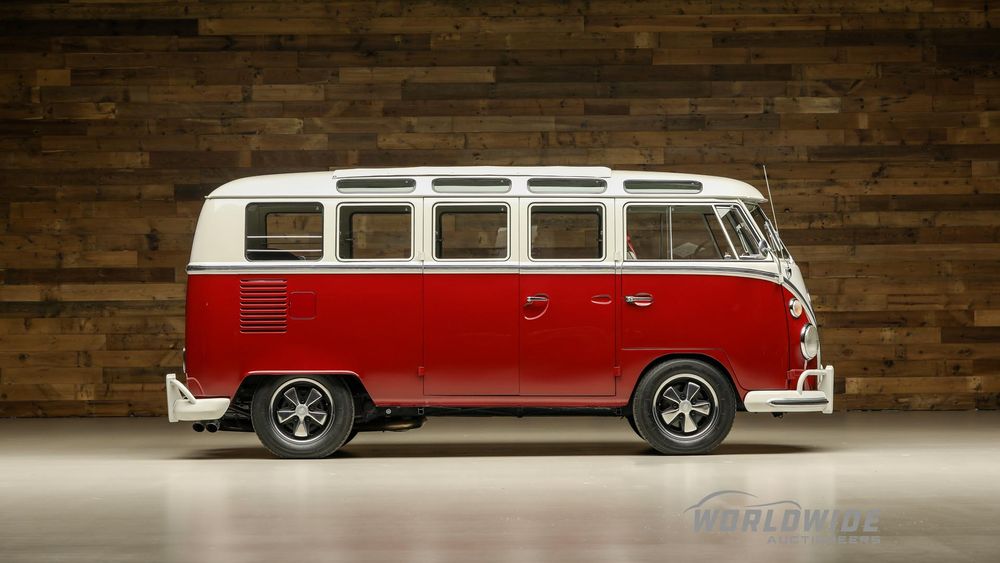 This 21-Window VW Bus Features Porsche Power and Is Fully Restored