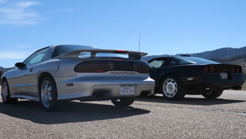C4 Corvette Faces Off Against Fourth-Gen Trans Am