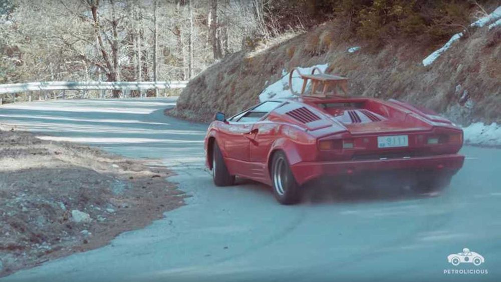 Watch this Lamborghini Countach Tear Through The Mountains