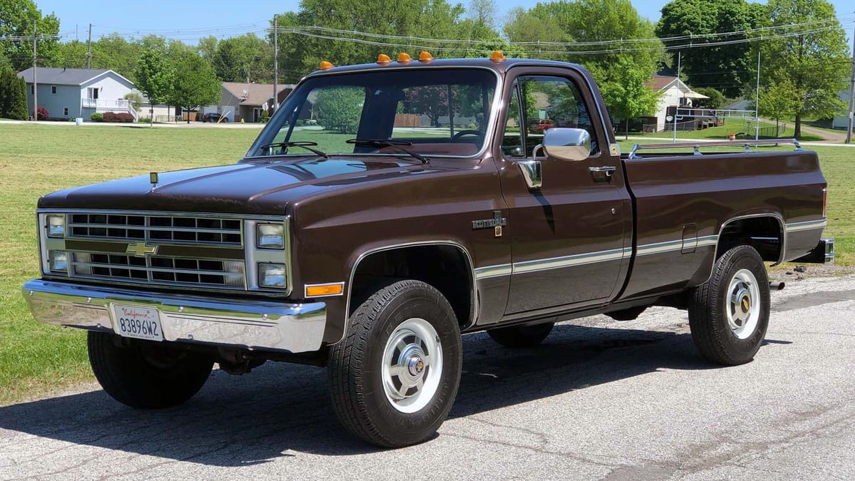 Bidding War Erupts Over Low-Mile 1985 Chevy Square Body