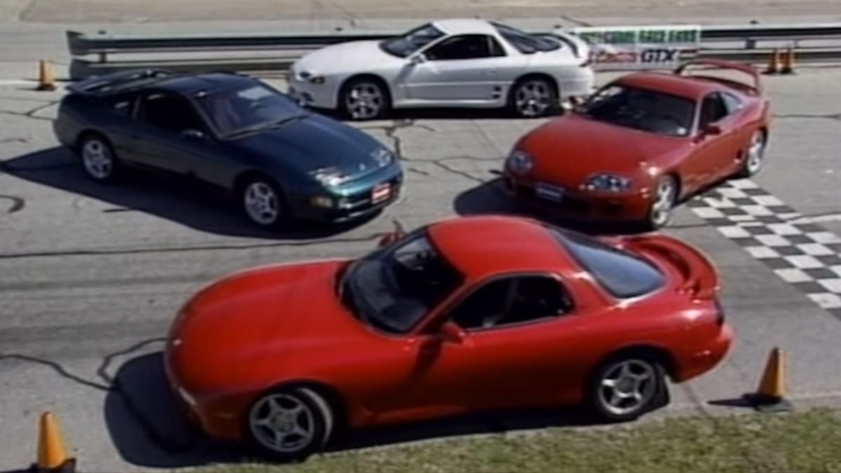 Watch Four 90s Asian Performance Cars Duke It Out In Their Prime