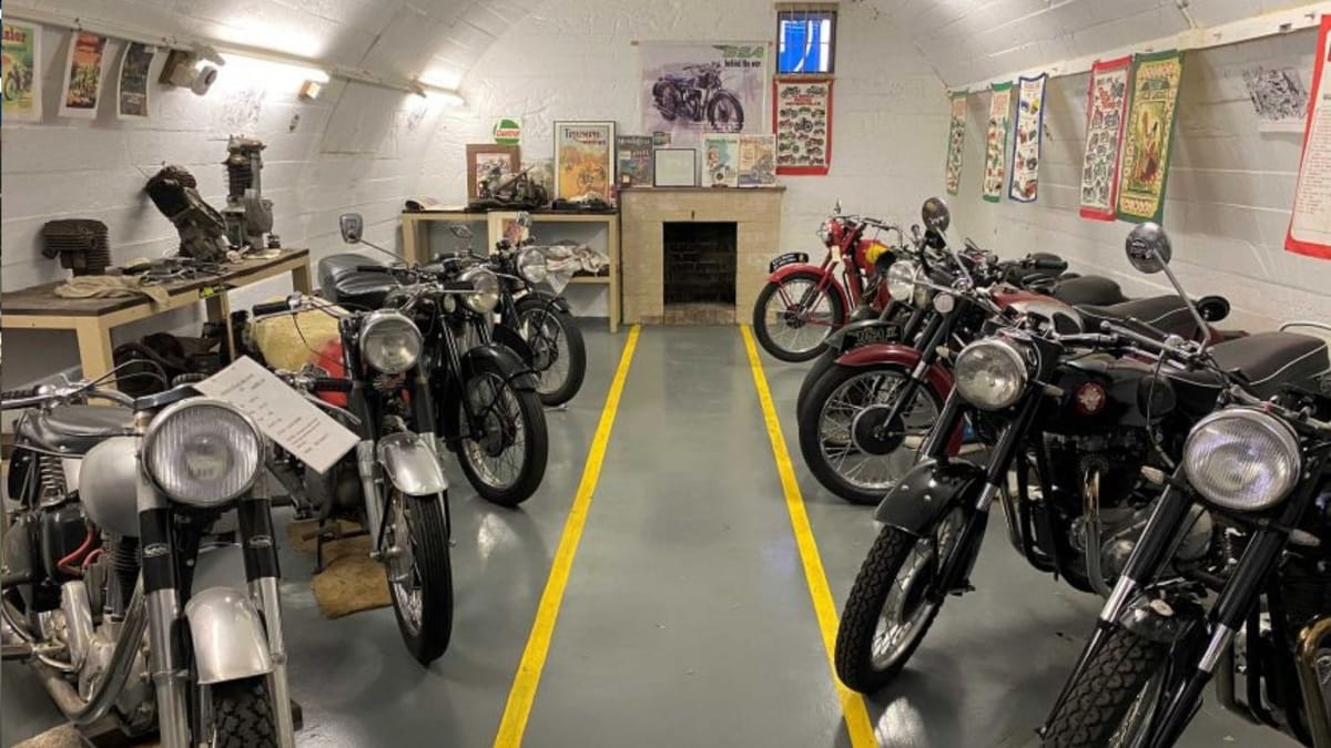 Australian Vintage Motorcycle Collection Hides In A Bunker