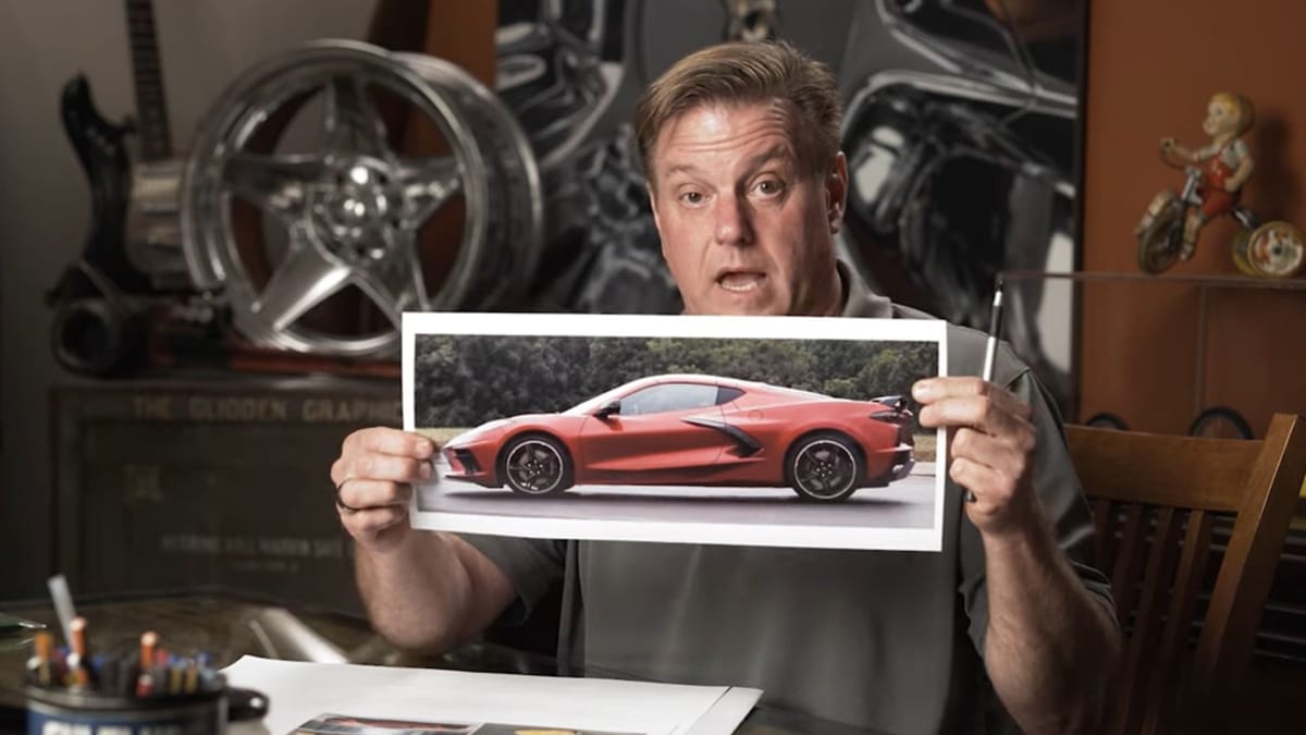 Chip Foose Draws A C8 Corvette