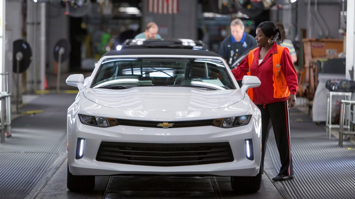 Chevy Camaro Production Firing Back Up