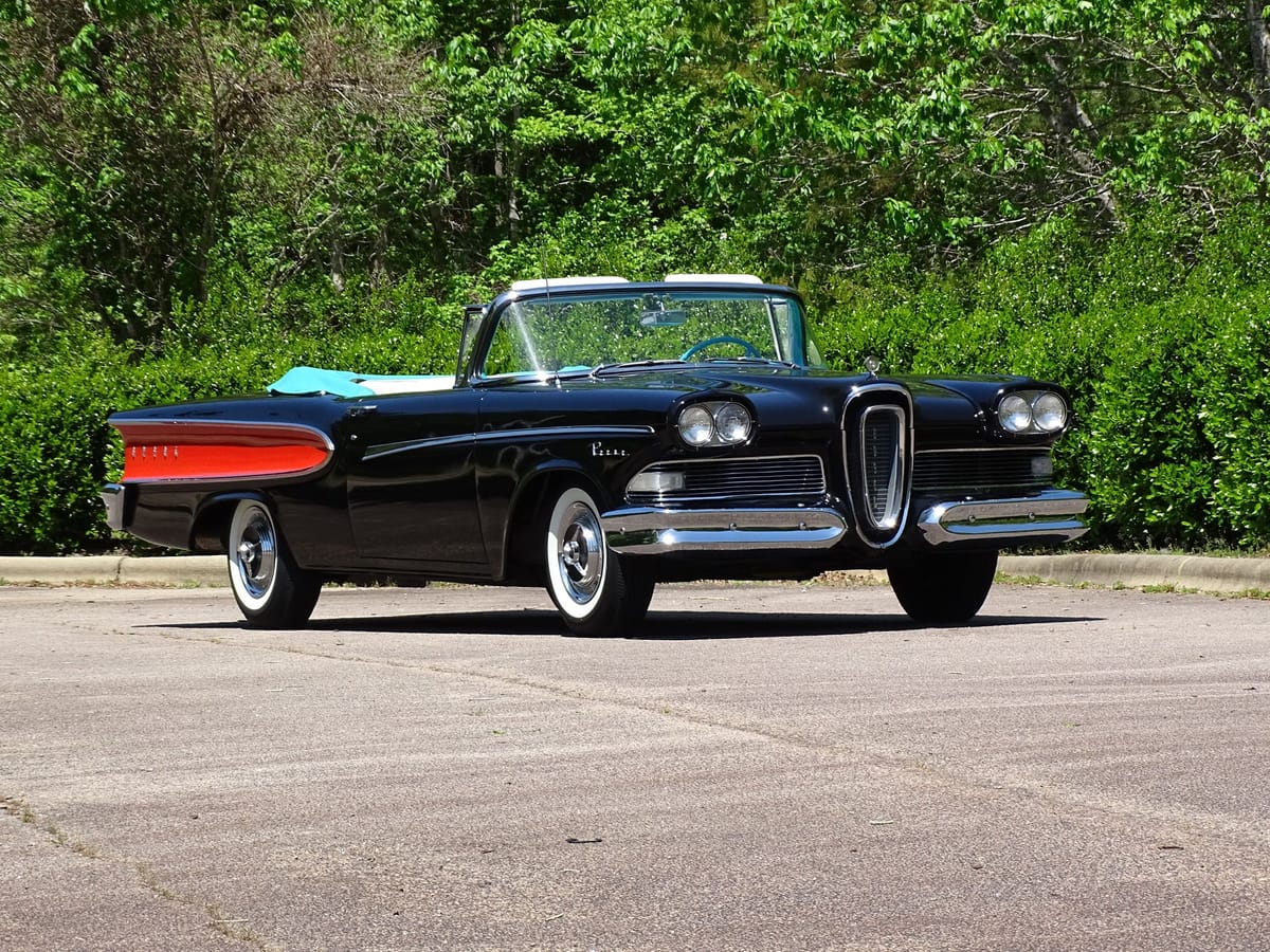 Rare and Fully Restored Edsel Pacer Convertible Headlines