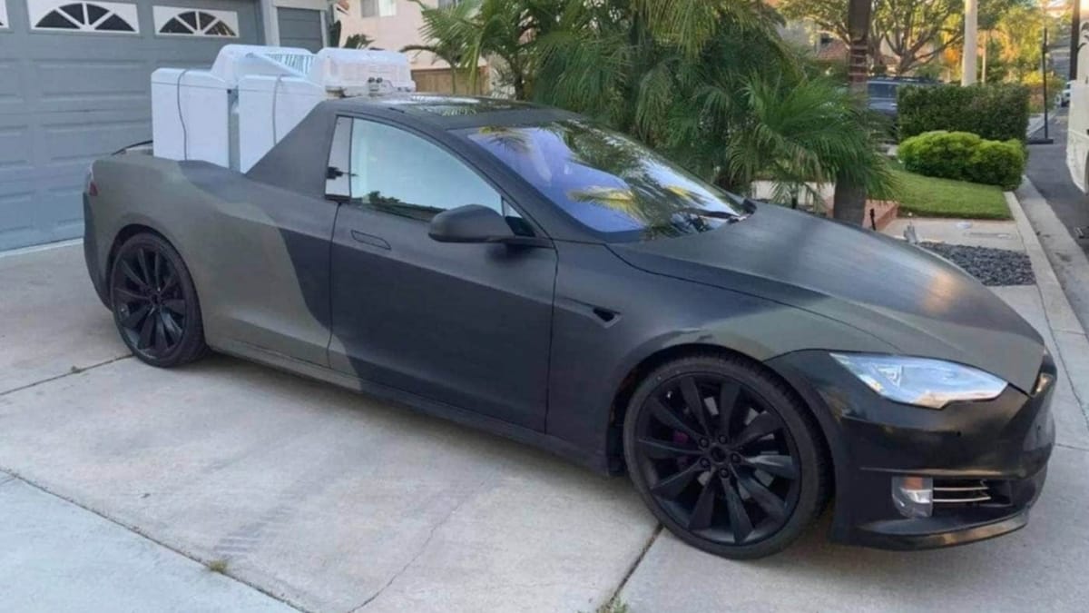 Tesla Owner Builds His Dream Ute