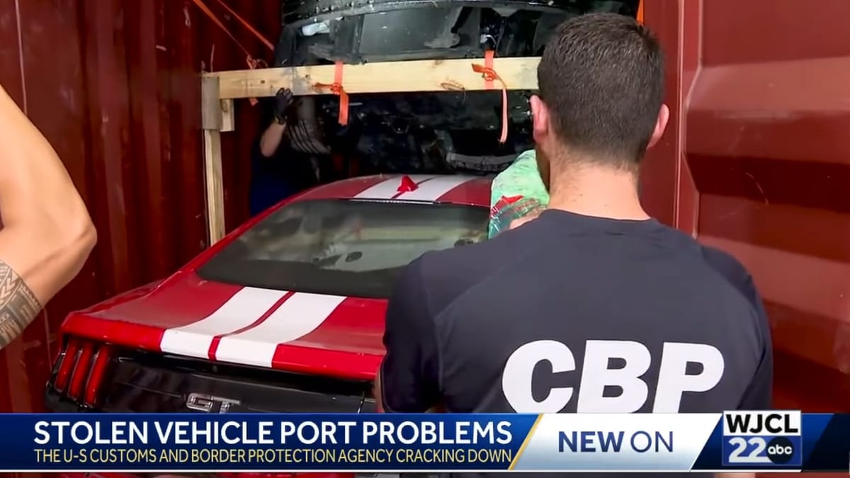 Customs Officers Crack Down On Stolen Car Shipments