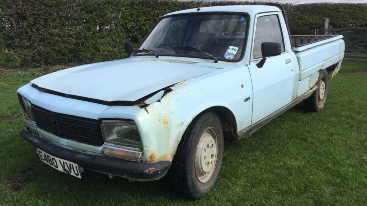 Totally Ruined Barn Find Peugeot 504 Pick Up Is Down But Not Out