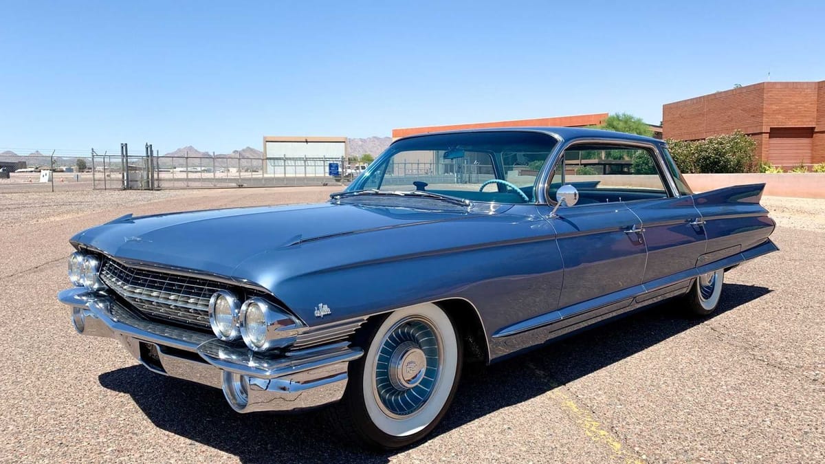 Extremely Clean 1961 Cadillac DeVille In Dresden Blue Metallic