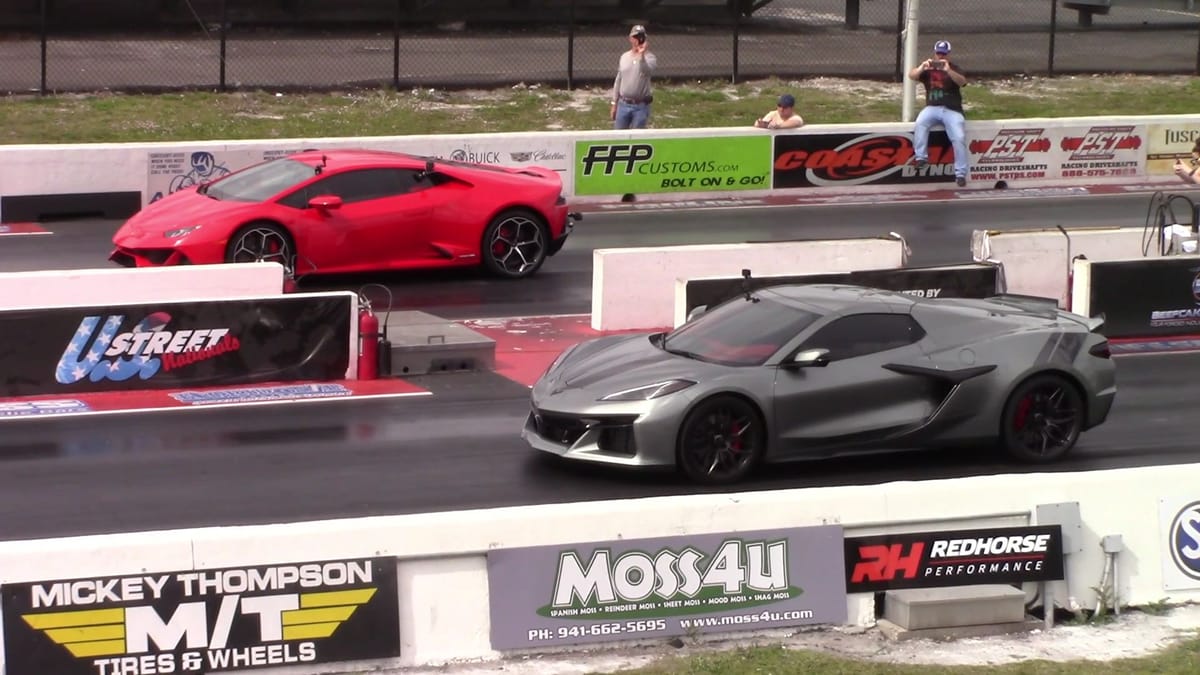 A Corvette's Impressive Lamborghini Showdown