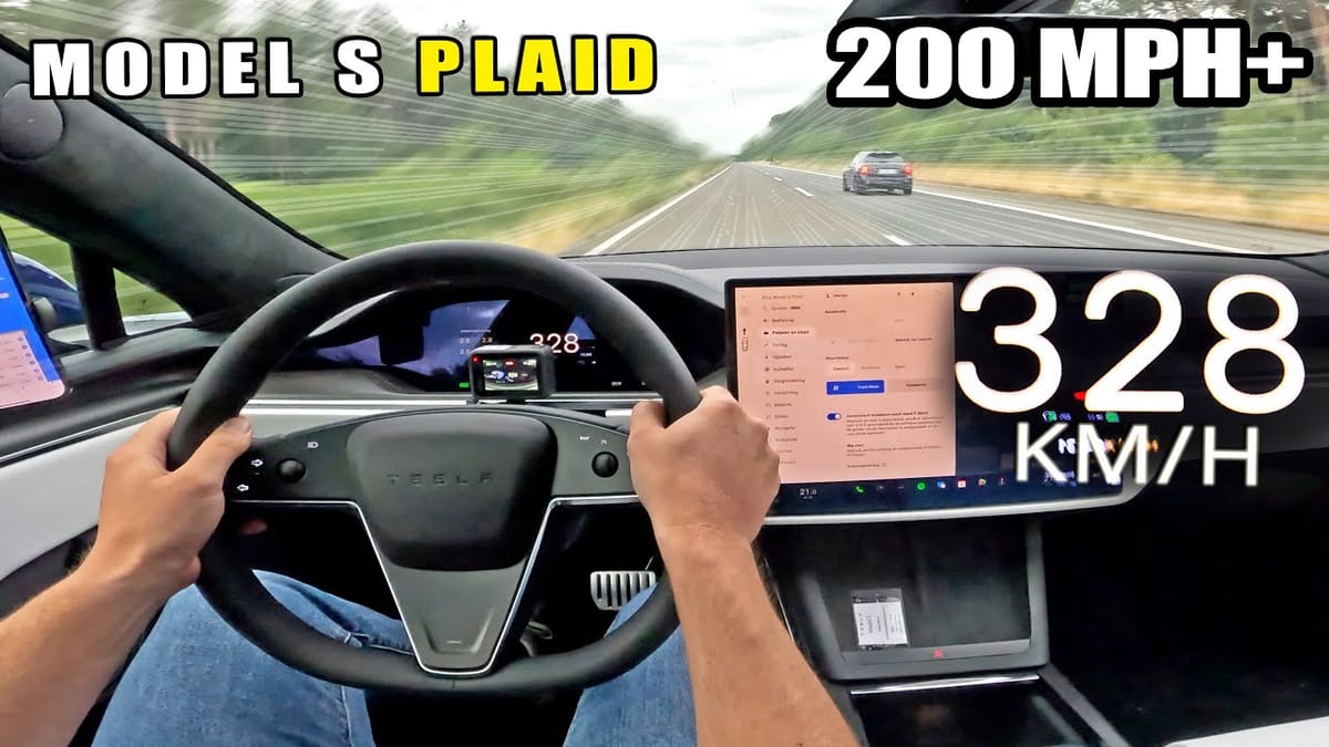 Tesla Model S Plaid Stuns On The Autobahn