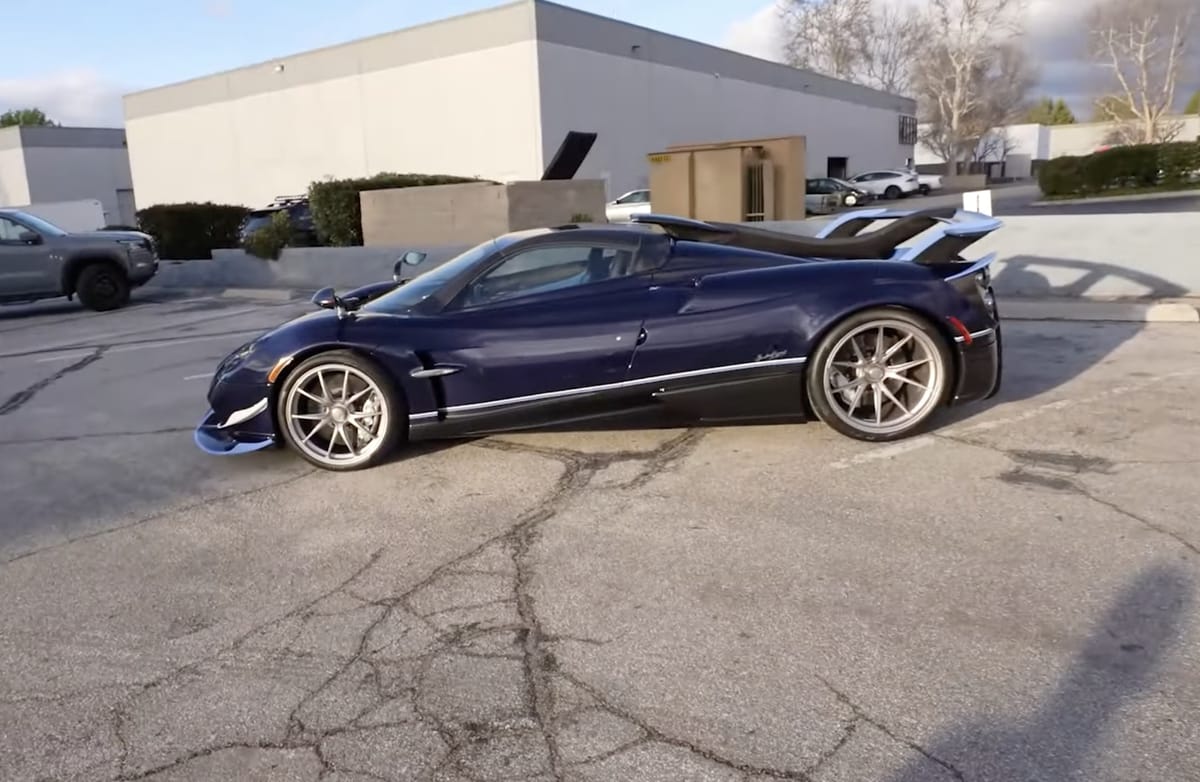 World’s First Manual Pagani Huayra Roadster Worth $6.9M