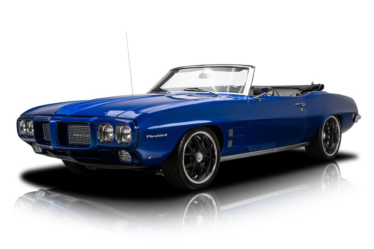 LS3-Powered 1969 Pontiac Firebird Convertible Restomod Hits the Market ...