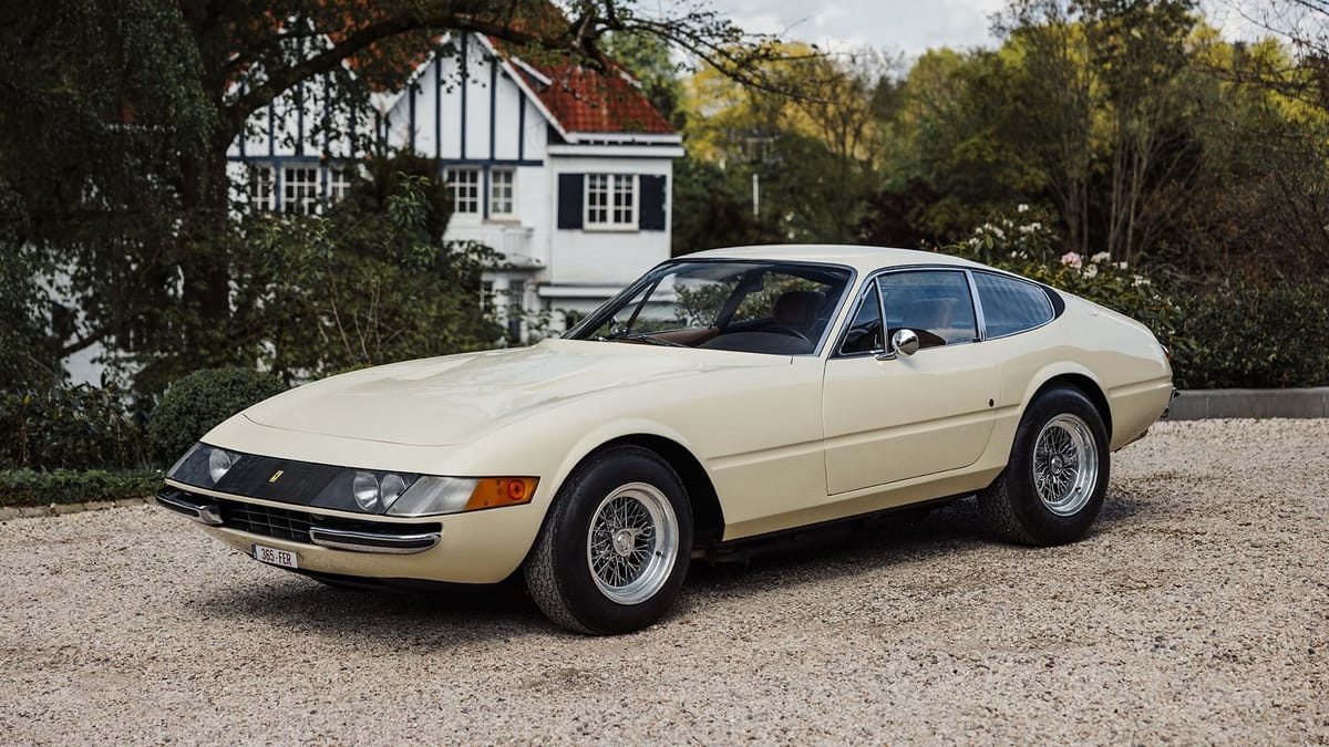 Rare ‘Plexi’ 1970 Ferrari Daytona in Ivory Heads to Zoute Auction After ...