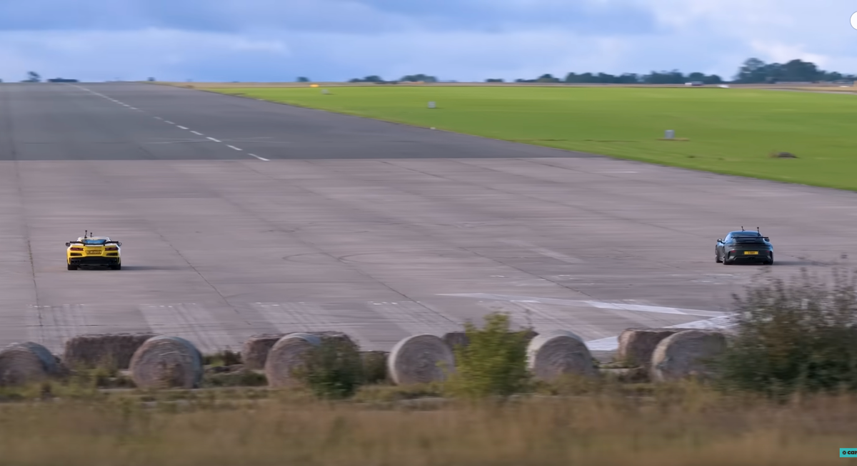 Corvette Z06 Edges Out Porsche 911 GT3 in Head-to-Head Drag Race