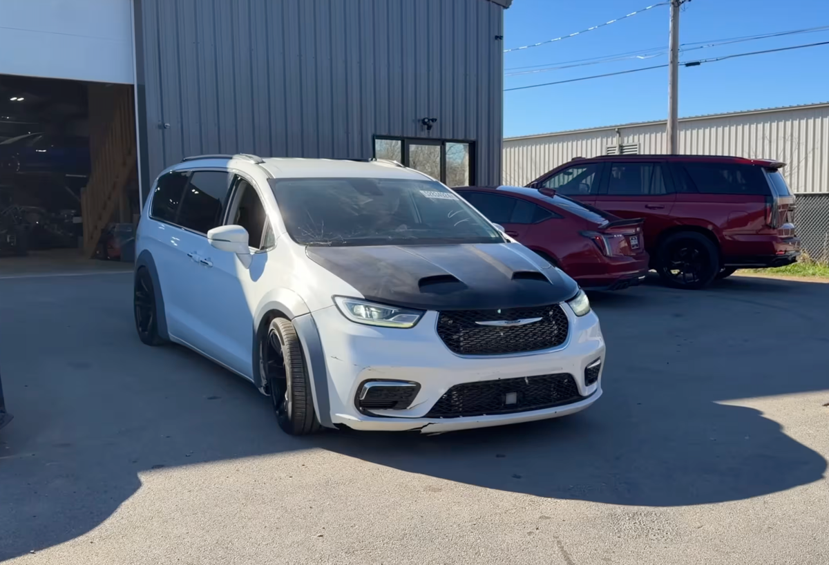 Flood-Damaged Chrysler Pacifica Reborn as Hellcat-Redeye Sleeper After ...