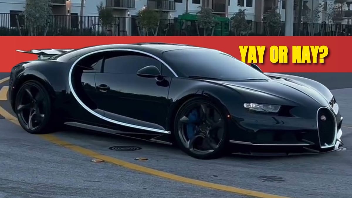 Bugatti Chiron Owner Trades Factory Wheels for Custom Anrky Set