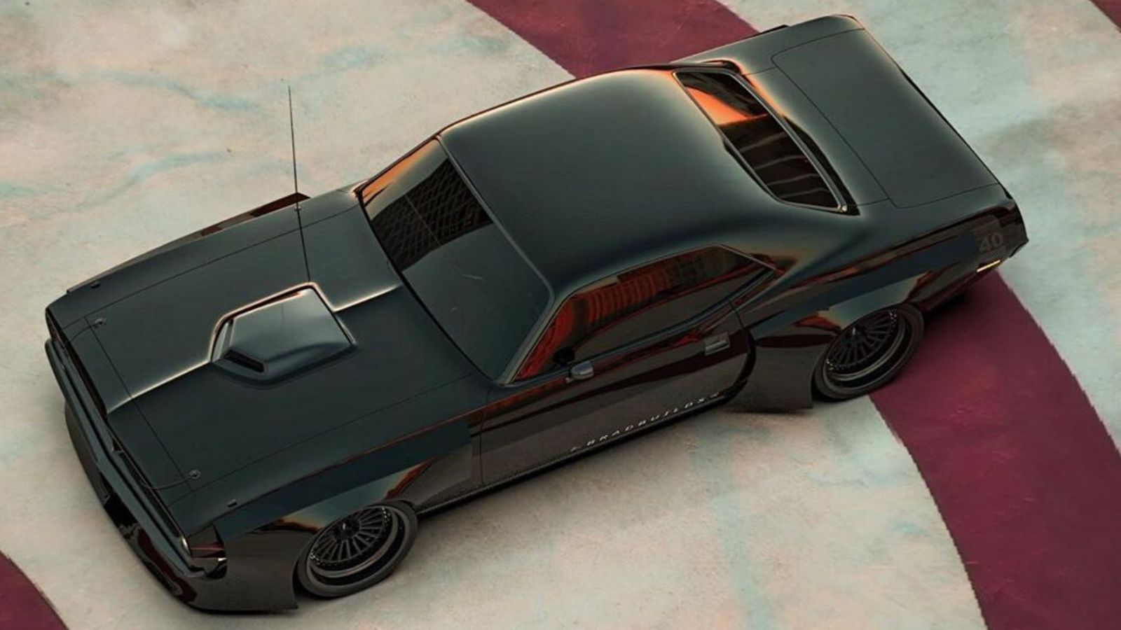 This Widebody Barracuda Rendering Looks Ready To Murder Lesser Cars