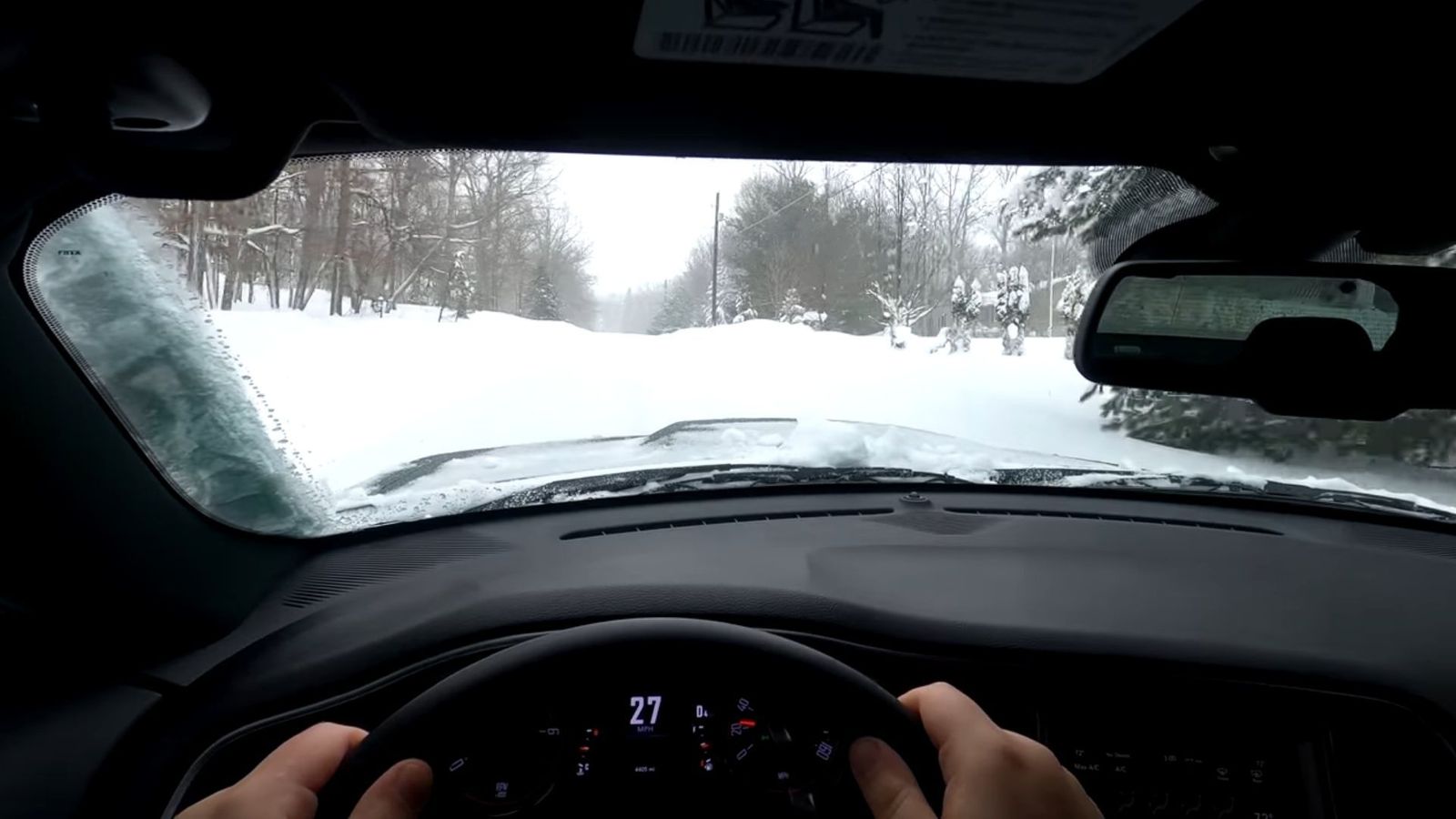Driving Muscle Cars In Snow Is An Adventure