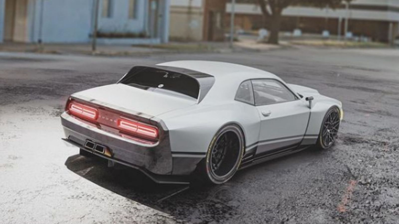 Bagged Widebody Dodge Demon Polarizes