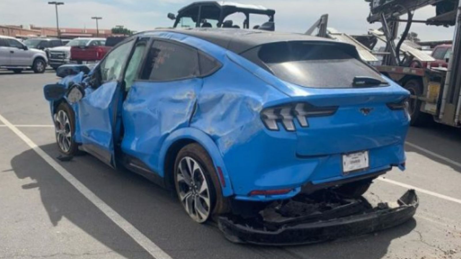 Someone Already Crashed A Mustang Mach-E