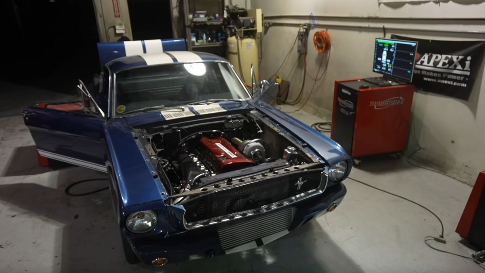 RB26-Swapped 1965 Ford Mustang Is Beautiful Sacrilege